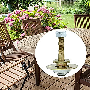 LJZP 4 PCS Furniture Rocking Chair Bearing Connecting Piece Rocking Chair Bearing Screws Bolts Kits Furniture Connecting Accessories (45,55 mm)