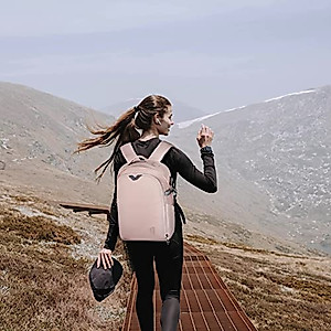 BAGSMART Camera Backpack, DSLR SLR Camera Bag Backpack Fits 15.6 Inch Laptop,Anti-Theft Waterproof Camera Case for Photographers and Women,with Rain Cover,Tripod Holder,Pink