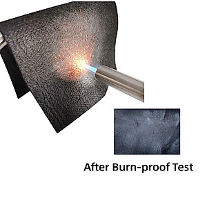 BSTFLEX 39 x 48 x 1/5 inches High Temp Carbon Fiber Welding Protective Blanket, Heat Shield Plumbing Heat Sink Slag Fire Auto