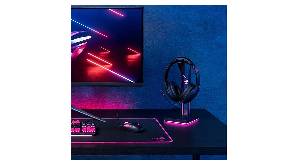 ASUS ROG Strix Go 2.4 Electro Punk Wireless Gaming Headphones with USB ...