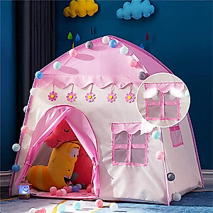 Kids Play Tent Princess Playhouse Pink Castle Playhouse.Outdoor Playhouse,Tent for Kids,Tents for Kids Play House.Toddler Tent.Pink Tent for Princess Tent