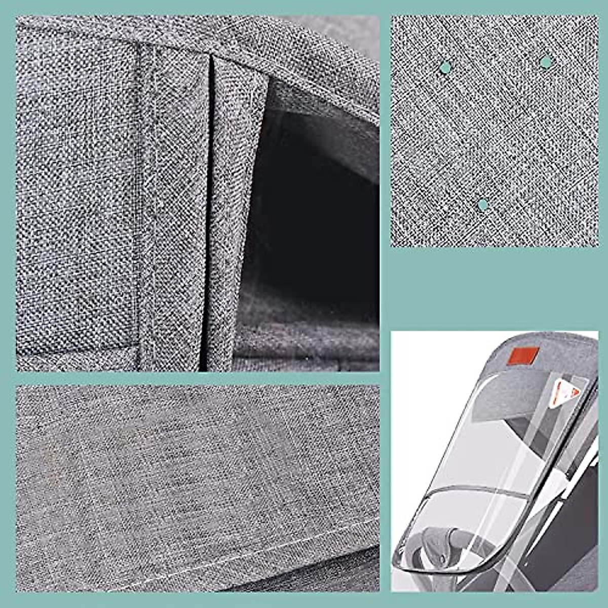 Stroller Rain Cover Universal Pram Buggy Rain Shield Waterproof Stroller Weather Shield Baby Pushchair Cover with Canopy Window