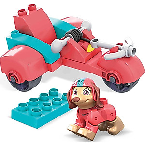 Mega BLOKS PAW Patrol Toddler Building Blocks Toy Cars, PAW Patroller with 81 Pieces, 4 Figures, Fisher-Price Gift Ideas for Kids Age 3+ Years