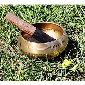 Tibetan Singing Bowl Set-For Meditation, Yoga, Sound Therapy, Spiritual Healing, Prayer, Mind and Body Relaxation (4.5")