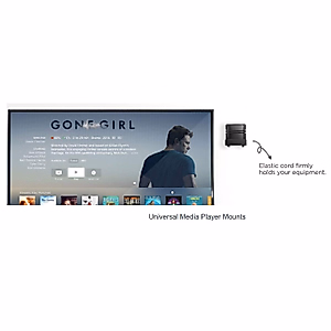 Mount Plus MP-APM-06-01 2 Pack Streaming Media Player Wall Mounting Bracket for Most Small Devices Up to 11 lbs. - Apple TV, Roku, Fire TV, Sonos Port (2 Pack Narrow)