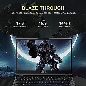 Lenovo 2021 Legion 5 17.3" FHD Gaming Laptop, AMD Ryzen 5-5600H(Beats Intel i7-9750H), 32GB RAM, 1TB PCIe SSD, NVIDIA GeForce GTX 1650, Nahimic 3D Audio, Win 11, Black, 32GB Snowbell USB Card