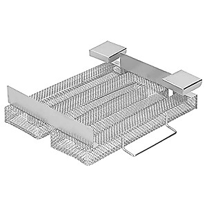 AUNMAS Cold Smoke Generator for Cold Smoke Generator, Smoker Tray BBQ High M Shaped Cold Smoke Generator Barbecue Net BBQ Smoker Grill for Cold Hot Smoking Cheese Pork
