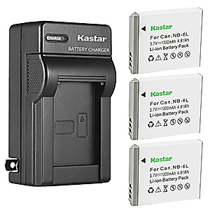 Kastar 3-Pack Battery and AC Wall Charger Replacement for NEZINI 2 Charging Mode Mini Kids Camera, Full HD 1080P 36MP 2.4 Inch LCD Vlogging Camera, 16X Zoom Compact Pocket Camera Point, Shoot Camera