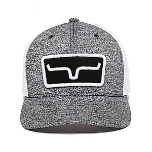 Kimes Ranch Caps The Cutter Trucker Horns Logo Patch Mesh-Back Ball/Grey Heather