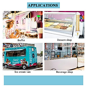 KUNHEWUHUA Ice Cream Cone Dispenser-16’’L x 3’’ Dia Plastic Tube with 1.6-2.6ins 2.4-3 ins gasket