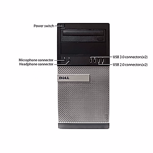 Dell Mini Tower Gaming Desktop PC, GeForce GTX 1650 4GB GDDR5, Intel Core i7 16GB RAM, 512GB SSD, DVD, USB Wi-Fi & USB Bluetooth, Keyboard & Mouse, Windows 10 Pro (Renewed)