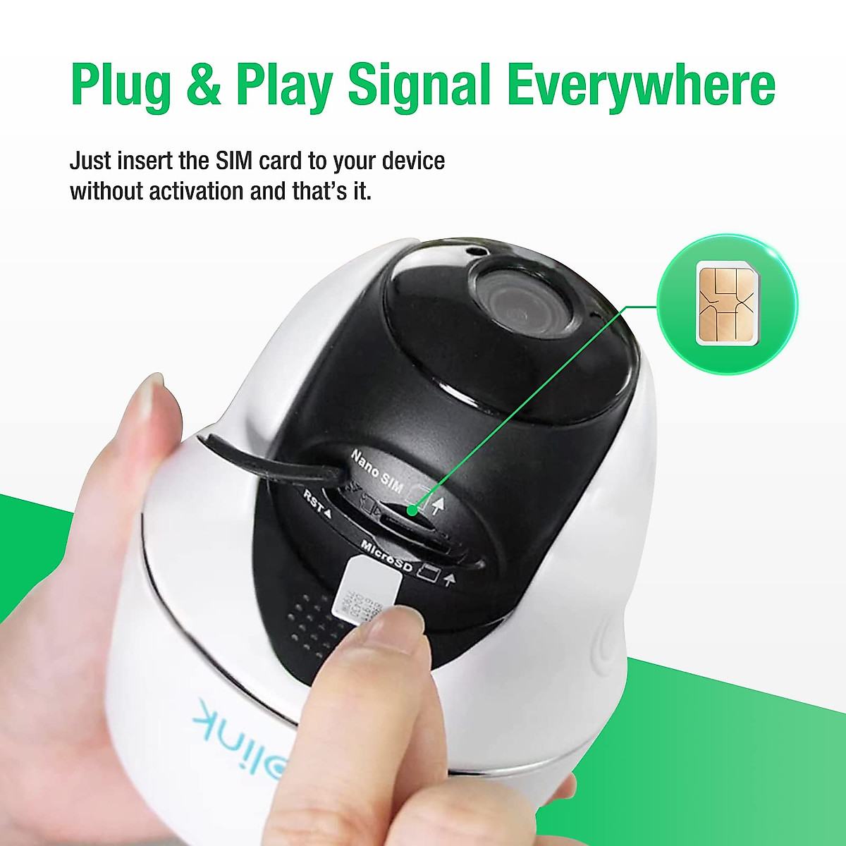EIOTCLUB Data SIM Card Triple Play- USA Coverage No Contract 4G LTE Cellular for Security Solar and Hunting Trail Game Cameras Unlocked IoT Device (2GB 30DAY)