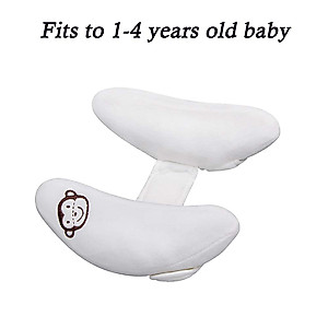 U-Shape Stroller Head Neck Support for Newborn Baby Infant Toddler Adjustable Neck Relief Pillow Cushion Lovely Banana Shape Design