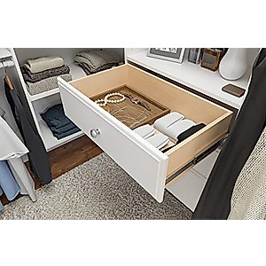 Easy Track 8" Drawer Closet Storage, White