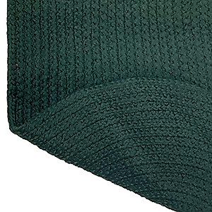 Better Trends Alpine Braid Collection is Durable & Stain Resistant Reversible Indoor Area Utility Rug 100% Polypropylene in Vibrant Colors, 20" x 30" Oval, Hunter Solid