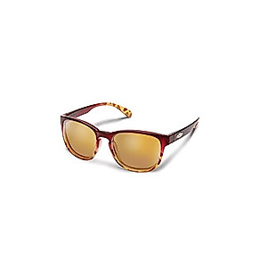 Suncloud Loveseat Polarized Sunglasses, Raspberry Tortoise Fade/Polarized Sienna Mirror