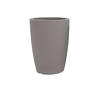 Tramontina Thai Plant Pot Plastic Taupe Diameter 44 x Height 58 cm Weatherproof Volume 55 litres