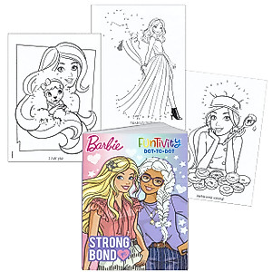Barbie Sticker Activity Set - Bundle Includes Barbie Stickers, Barbie Coloring Book, and More (White)