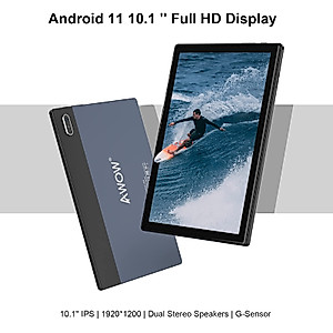 Android Tablet, 10.1 inch Android 11 Tablets 4GB RAM 128GB ROM, Octa-Core Processor, FHD 1920x1200 IPS Touchscreen, 2.4G/5G WiFi, BT 5.0, 5000mAh, Stereo Speakers, Google GMS Certified Tablet PC