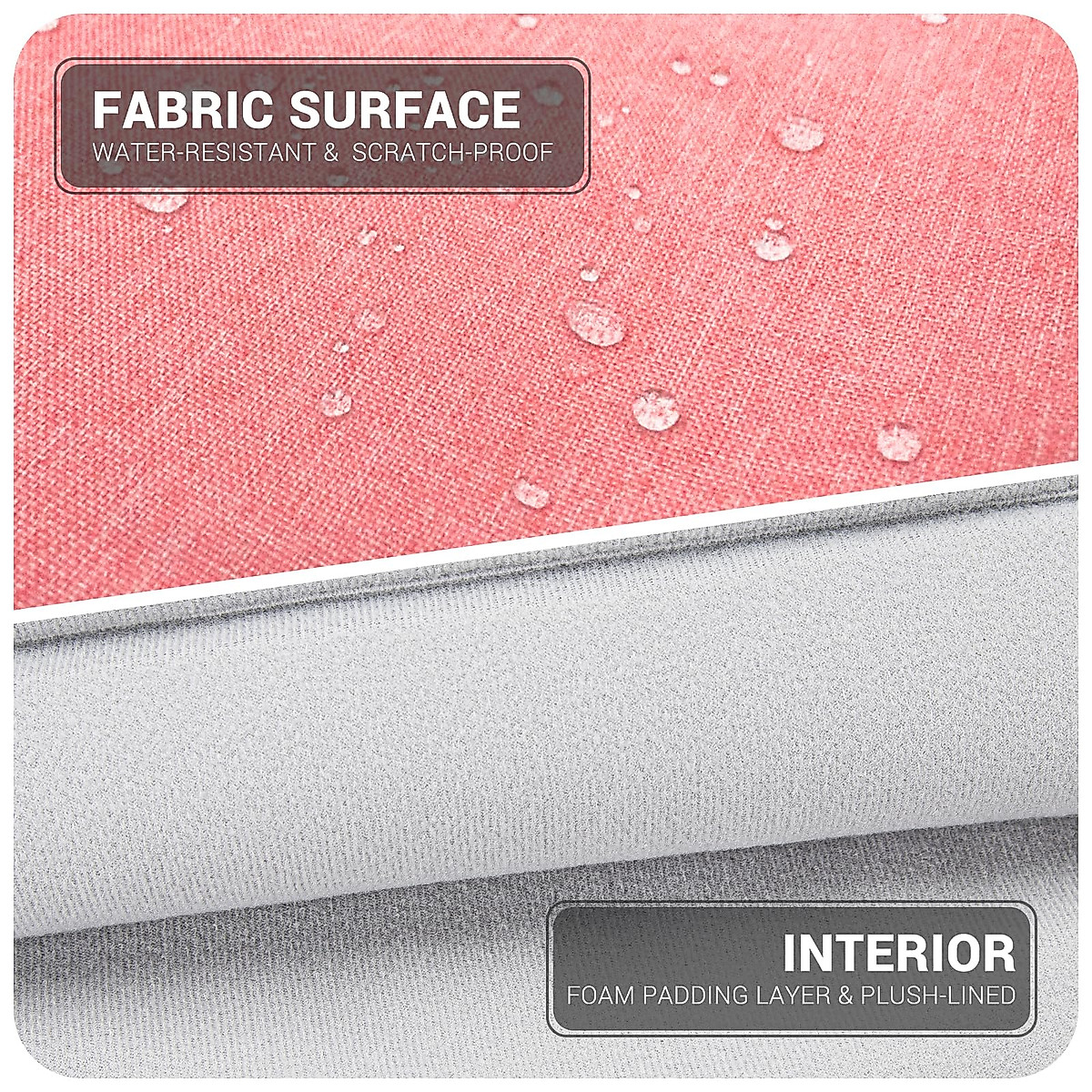 MicaYoung Laptop Sleeve Shoulder Bag 13-14 Inch PC Portable Handbag Carrying Case Compatible with 14 inch VivoBook/ZenBook/ThinkPad Acer ASUS Dell HP Chromebook Samsung Notebook Surface, Pink