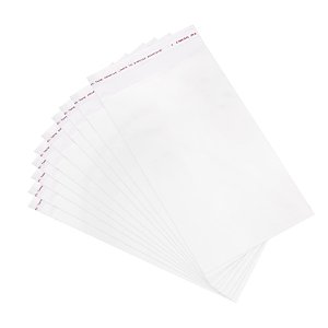 uxcell 400Pcs Clear Cello Bags, 4" x 7" Plastic Self Sealing OPP Cello Treat Bags Cello Poly Bags for Packing Cookies Candy Jewelry Gifts, Clear