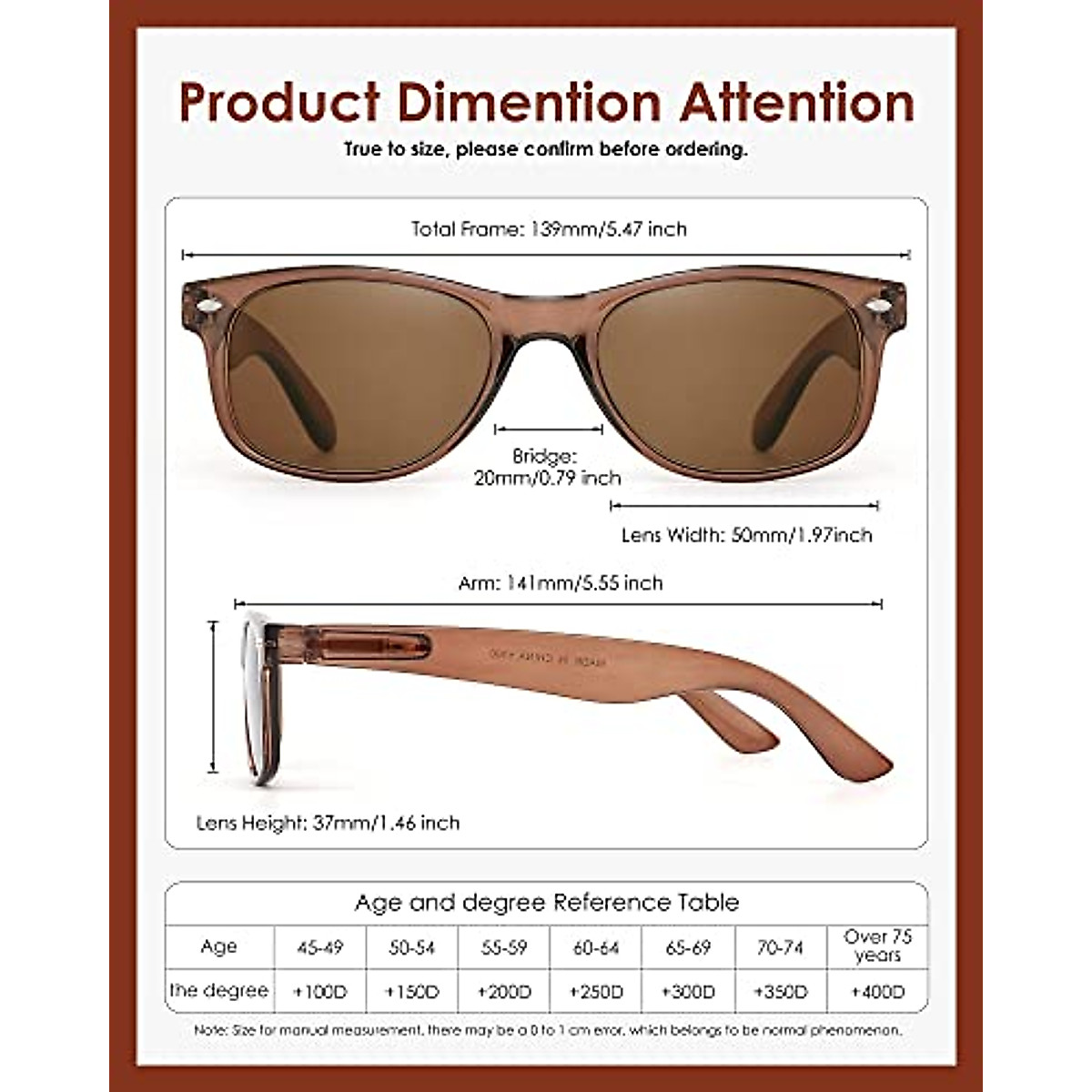 2 Pack Reader Sunglasses for Men Women Classic Rectangle Reading Glasses Outdoor Full Lenses Magnifying Eyewear UV Protection Matte Black +1.25