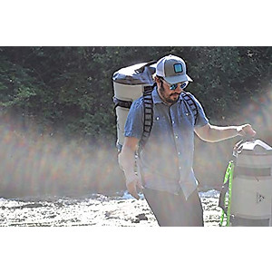 Seattle Sports LocoDry DownUnder ZipDuff - 90L Heavy Duty Waterproof Duffel Bag Backpack, Gray/Dark Gray