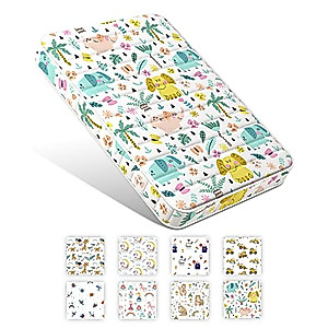 Moonlight Family Noiseless 3” Pack n Play Mattress, 38”x26” Premium Foam Portable Pack and Play Mattresses, Odorless & Steady Playard Mattress fits ONLY Playpens (28.5 * 39.5"), Elephant