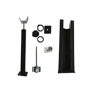 Manual Barrier Gate Complete kit 12ft Aluminum Arm-Counter Weight Receiver Stand