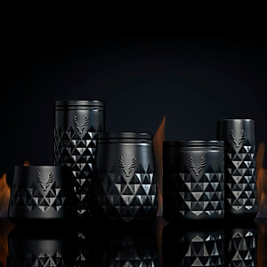 Viski Paragon Whiskey Taster Cocktail Tumbler Insulated Rocks Tumbler Stainless Steel Rocks Glass Black 8oz Set of 1