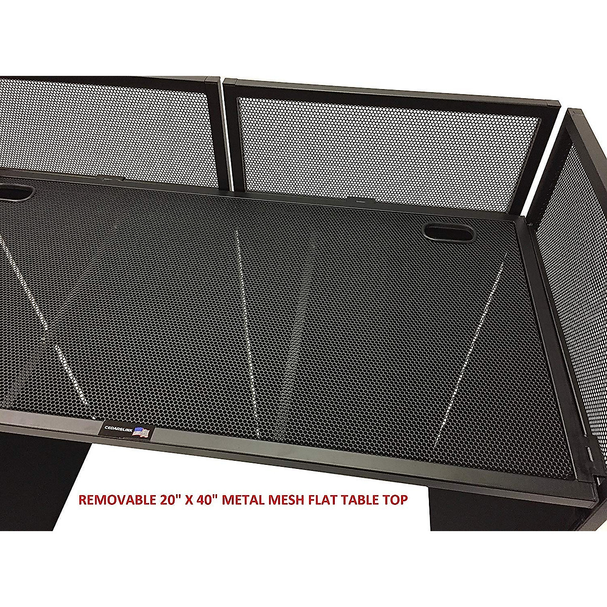 DJ Event Facade White/Black Scrim Metal Frame Booth + 20" x 40" Flat Table Top Includes Both White and Black Panels + Carrying Cases!