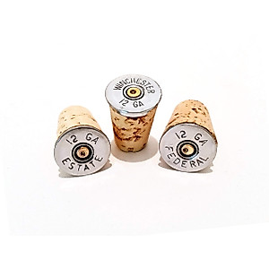 Bottle Stopper Corks Silver tone Bullet Shotgun Shells Party Barware Household Gift