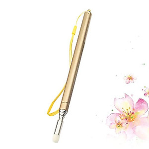 STOBOK Telescopic Pointer Teaching Pointers Extendable Hand Pointer Stainless Steel Classroom Whiteboard Pointer for Teachers (Gold)
