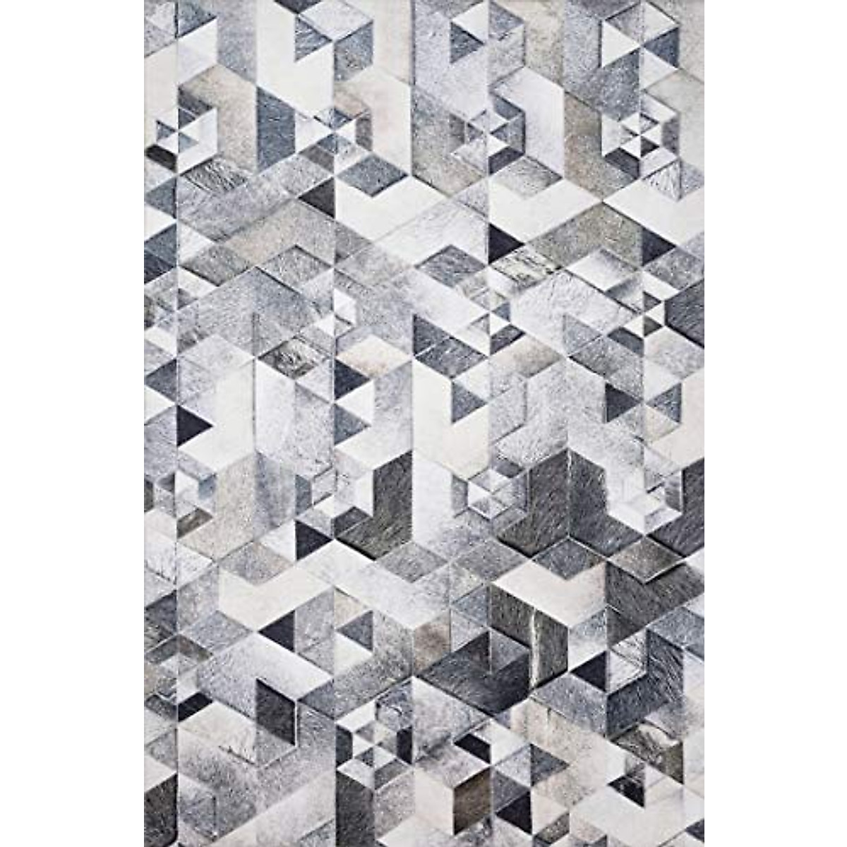 Loloi II Maddox Collection MAD-03 Grey/Ivory, Contemporary 5'-0" x 7'-6" Area Rug