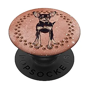 Cute Chihuahua Artistic Gift for Dog Lover PopSockets Swappable PopGrip