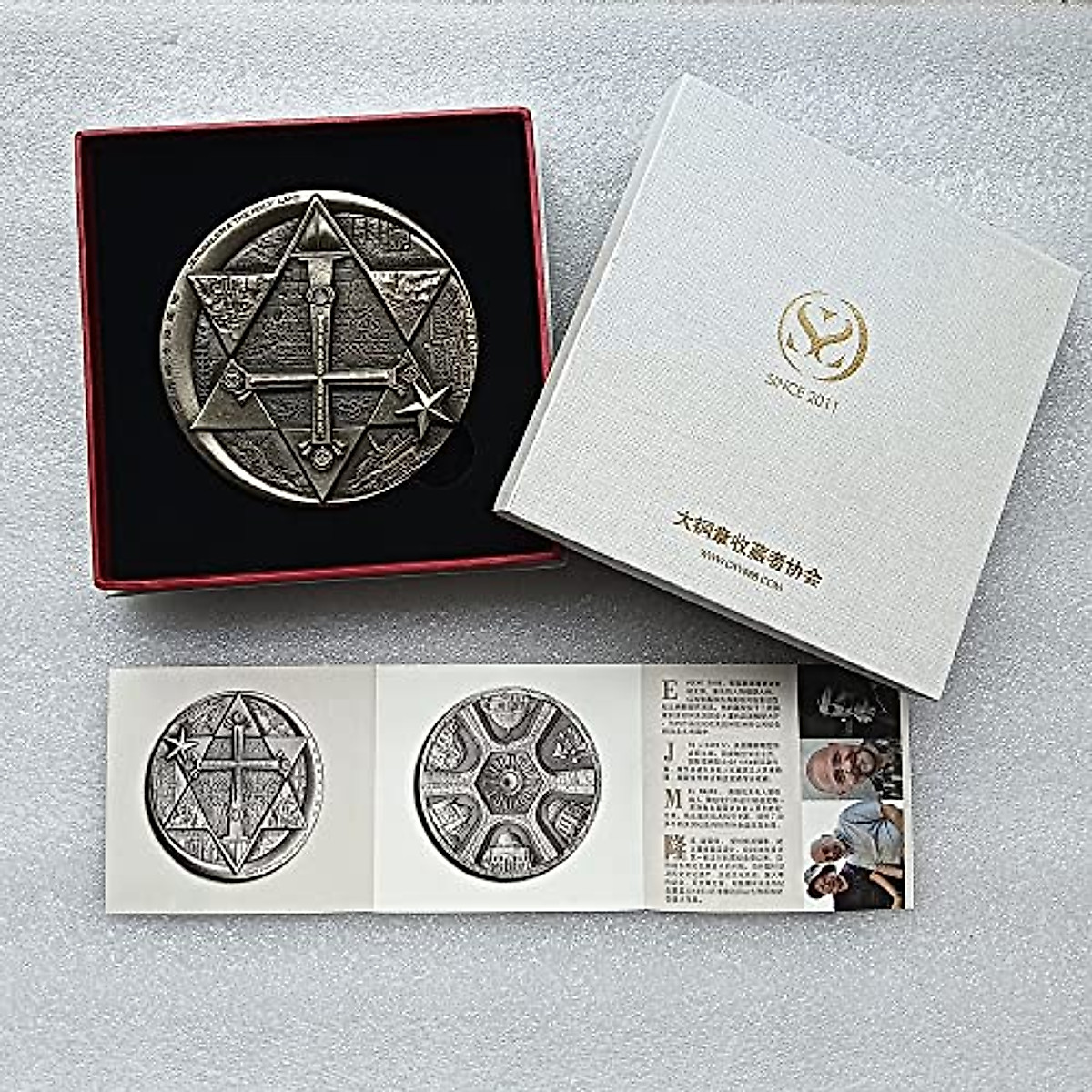 大铜章收藏者协会 2021 China 88MM White Copper Medal World Civilization Sanctum Jerusalem Medal