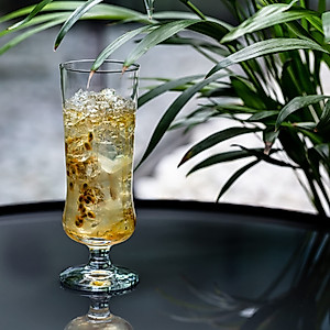 Krosno Pina Colada Cocktail Drinking Glasses | Set of 6 | 10.1 oz | Avant-Garde Collection | Perfect for Home Restaurants and Parties | Dishwasher Safe | Gift Idea | Made in Europe