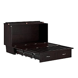 AFI Nantucket Murphy Bed Chest, Queen, Espresso