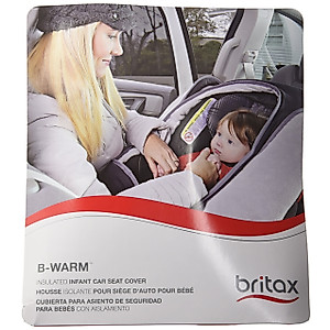 Britax B-Warm Insulated Infant Car Seat Cover, Machine Washable, Polar Mist