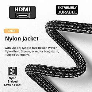 NFHK 4K Type-C Mini HDMI 1.4 Male 90 Degree Down Angled to HDMI Female Extension Cable for DV MP4 Camera DC Laptop