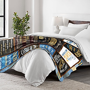 Dad Birthday Gift Blanket 60" X 50", Birthday Gifts for Dad from Daughter, Dad Gifts for Birthday, Father Birthday Gifts Ideas, Daddy Birthday Gifts from Son, Happy Birthday Dad Gifts from Kids