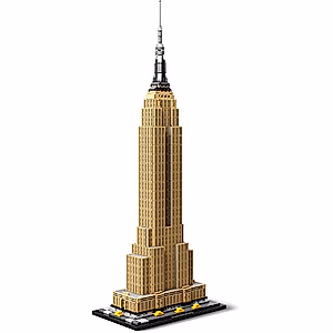 LEGO Architecture Empire State Building 21046 New York City Skyline Architecture Model Kit for Adults and Kids, Build It Yourself Model Skyscraper (1767 Pieces)