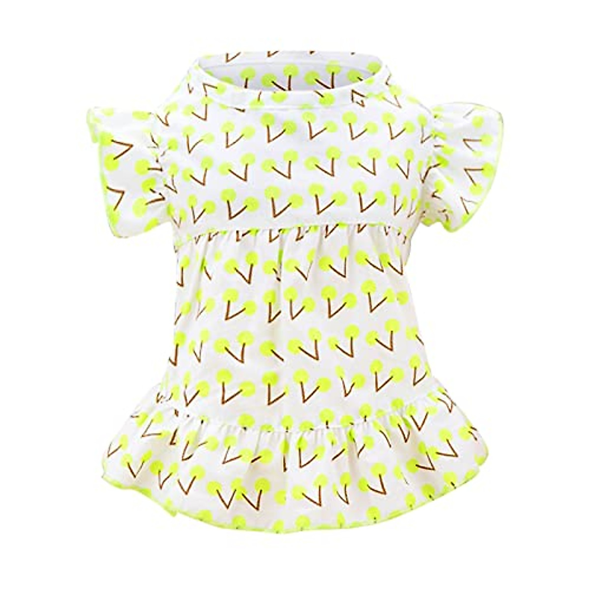 HonpraD Dog Dresses Large Pet Dresses Spring and Summer Pet Clothes Spring Cute Pet Supplies Cotton Dresses Thin Skirt