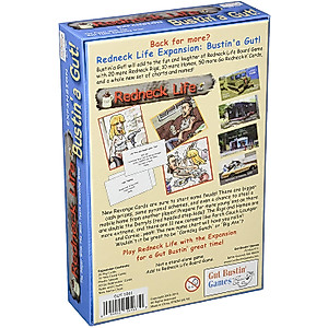 Bustin' A Gut: A Redneck Life Expansion - A Hilarious Expansion to The Board Game, Redneck Life - Board Games for Adults & Teens - 2-6 Players by Gut Bustin' Games
