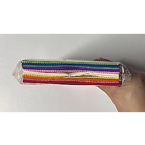 CHEPULA 50 Pack Paper Party Favor Bags,Kids Goodie Bags with 60 PCS Stickers Small Gift Bag for Birthday Party Baby Shower Favor Supplies（Size: 9.4" * 5.1" * 3.15" )