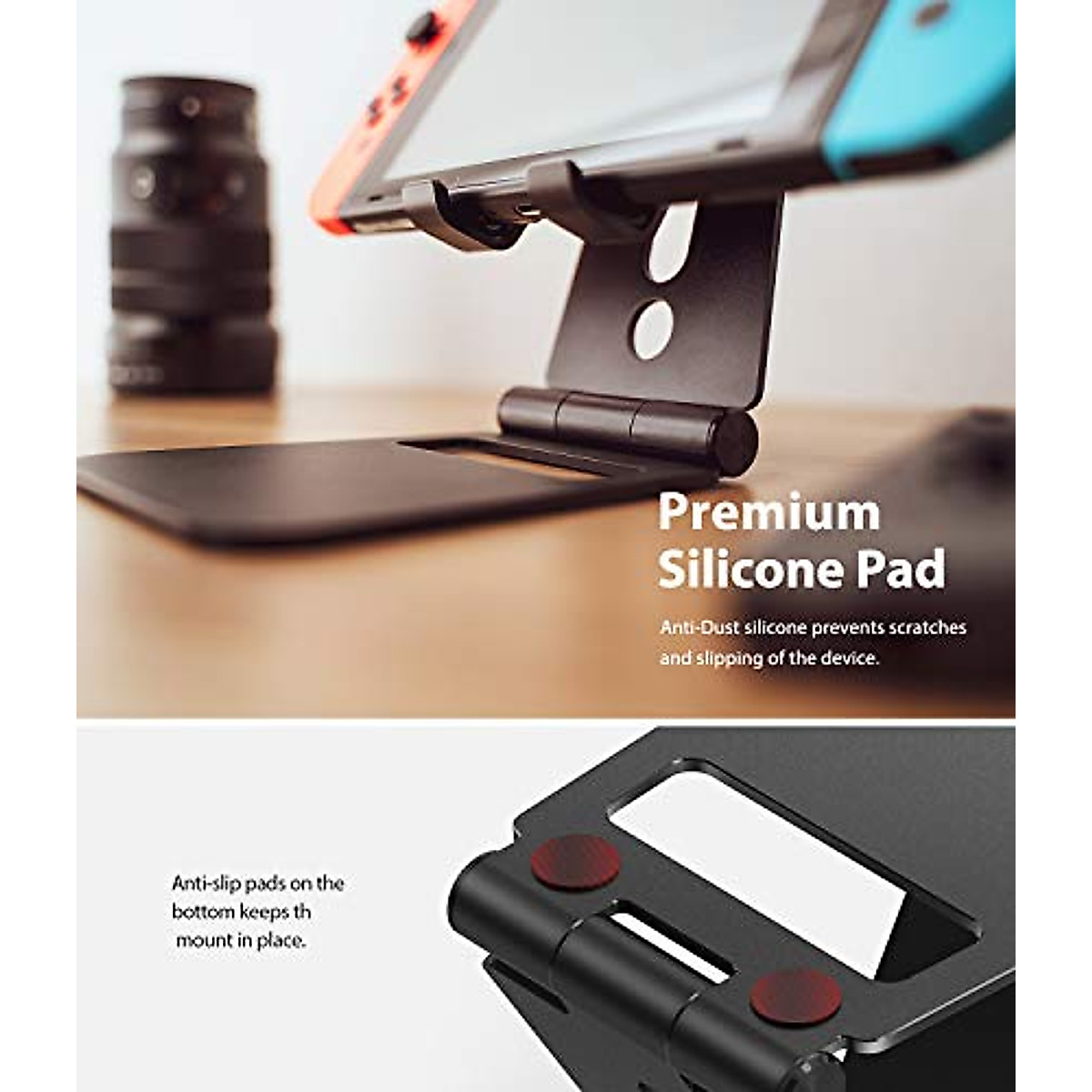 Ringke Super Folding Stand Designed for Nintendo Switch Playstand, Portable Nintendo Switch Stand Holder Dock Multi-Angle Foldable Stand