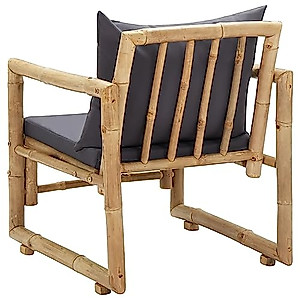 Patio Chairs with Cushions 2 pcs Bamboo Chairs Built for Outdoor Living Perfect Spot for Your Sunset