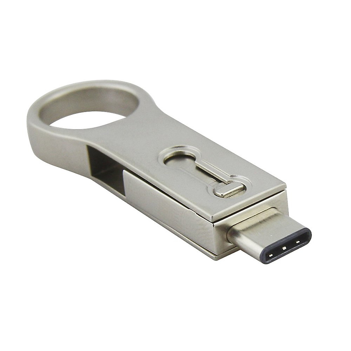 Usbkingdom 32GB USB 3.0 Type C Dual OTG Flash Drive,Waterproof Metal Key Ring USB-C USBC Thumb Drive Memory Stick for New Macbook Pro, Samsung Galaxy S8,S8 Plus,Note 8, LG G6,V30, Google Pixel XL