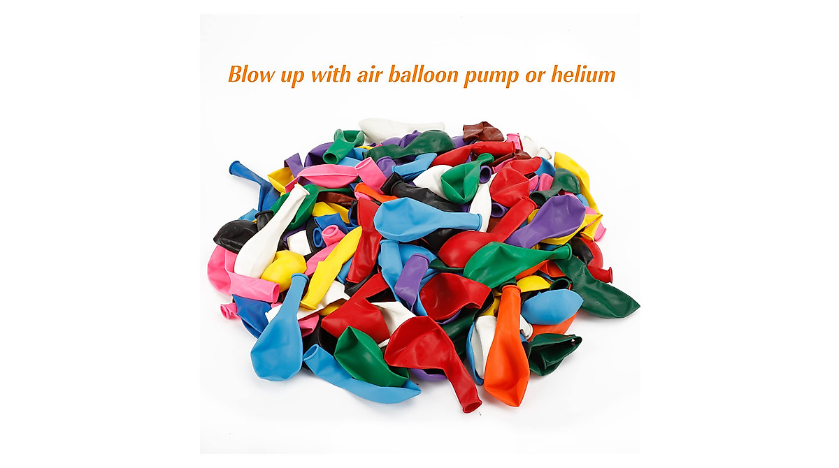 Holicolor 300pcs Rainbow Balloons for Birthday & Events