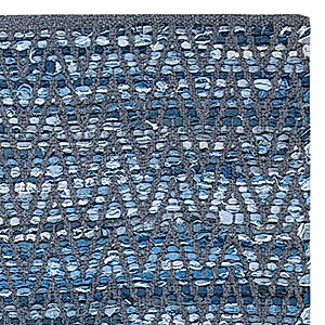 SAFAVIEH Montauk Collection 3' x 5' Blue MTK415L Handmade Area Rug